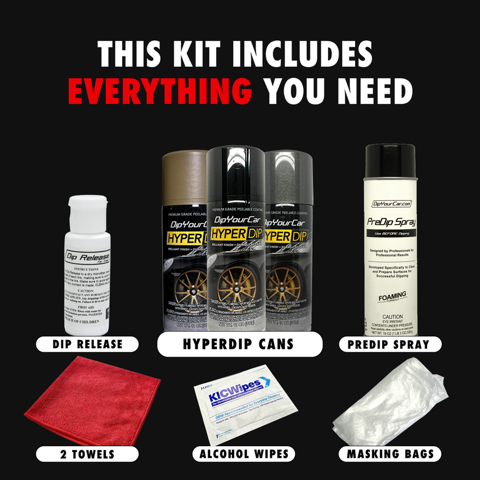 Bronze Gold Wheel Kit – DipYourCar.com